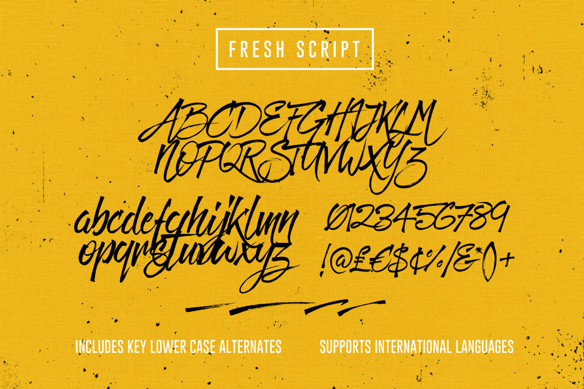 Fresh Script, a Script Font by Sam Parrett