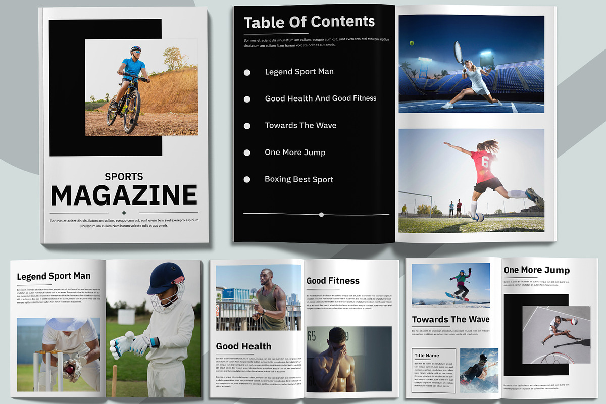 Sport Magazine Layout