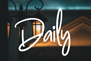 Daily | Script Font, a Script Font by Scratchones | Creative Market