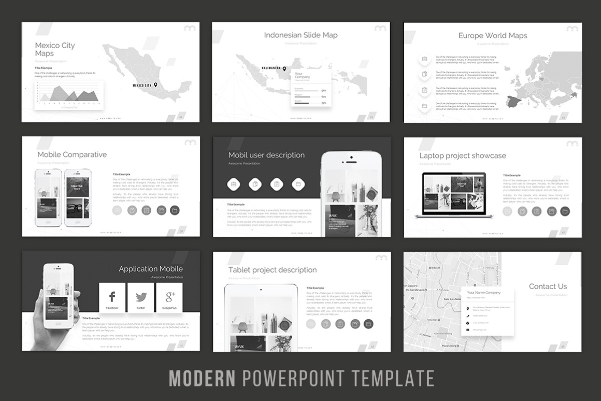 Modern Minimalist Presentation Template