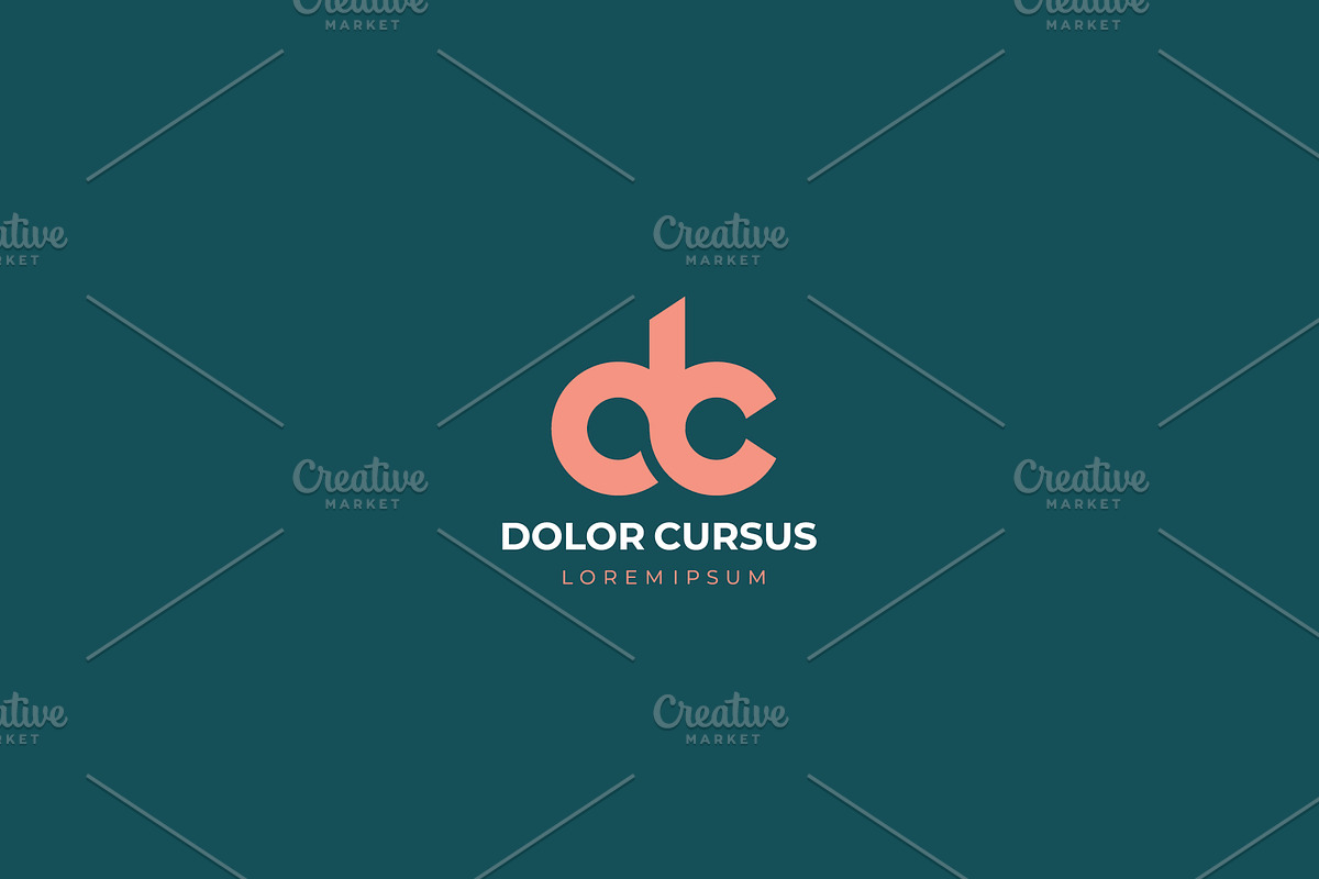 DC. Monogram of Two letters D&C., a Branding & Logo Template by lettett