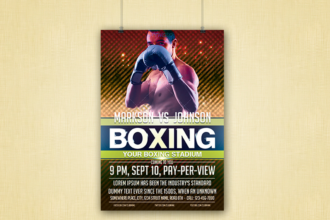 Boxing Night Flyer, a Flyer Template by KnightWipers
