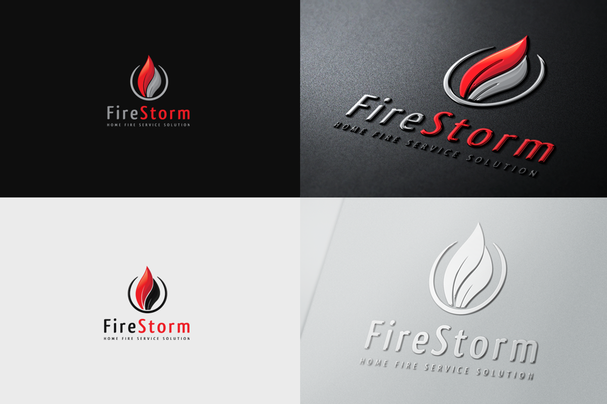Fire Storm Logo, a Branding & Logo Template by AlfianBrand
