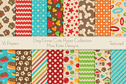 Dog Gone Cute Paper Collection, a Pattern Graphic by Miss Kate