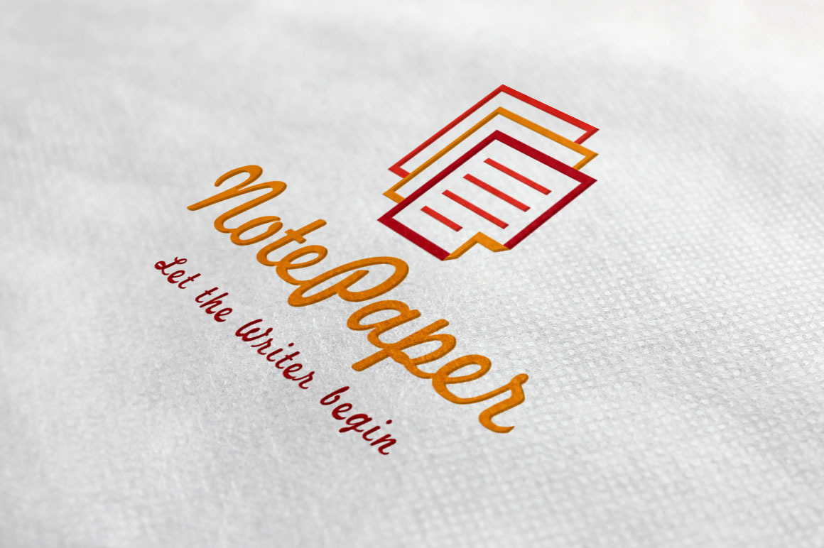 Note Paper Logo | Branding & Logo Templates ~ Creative Market