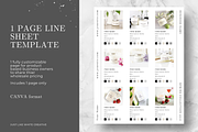 1 Page Line Sheet Template, a Presentation Template by Just Like White ...