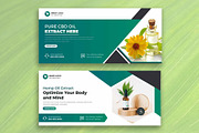 Hemp cbd oil Facebook Cover Template | Social Media Templates ...