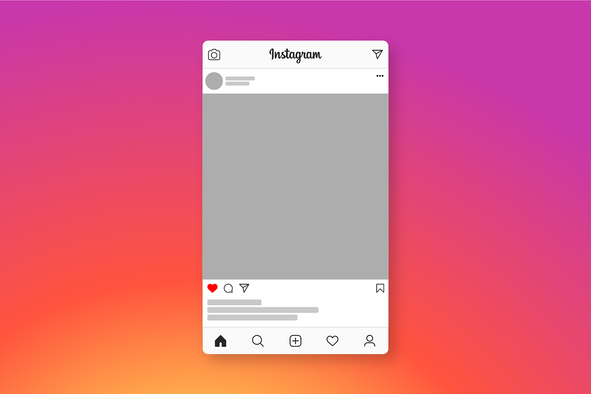 Instagram Template Vector