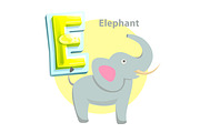 Elephant Children Alphabet Vector | Animal Illustrations ~ Creative Market