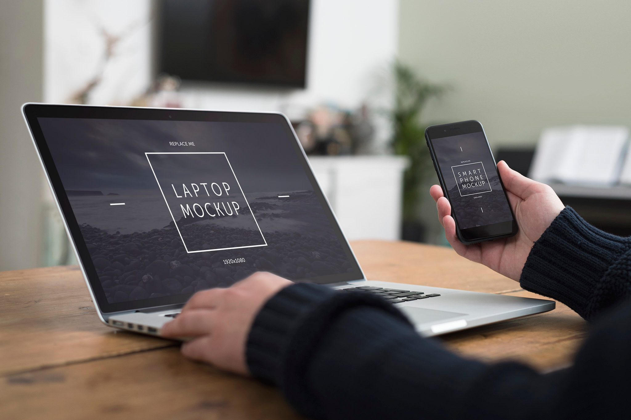 macbook / iPhone mockup, a Mac Mockup by Twin Design