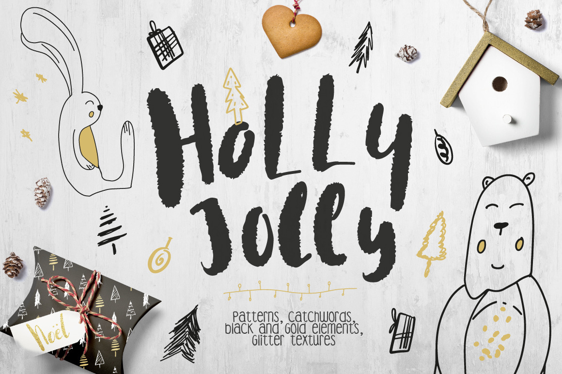 Holly Jolly Collection • Patterns, an Object Graphic by Julia Dreams ...