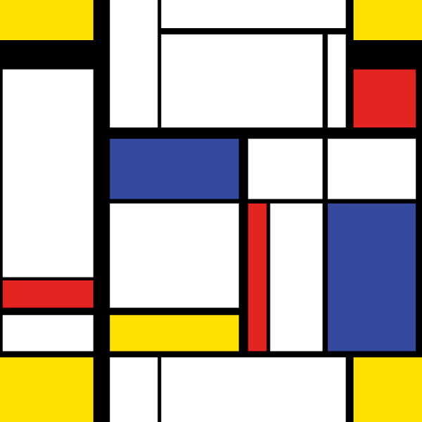 Painting in mondrian style pattern, a Pattern Graphic by BestPics