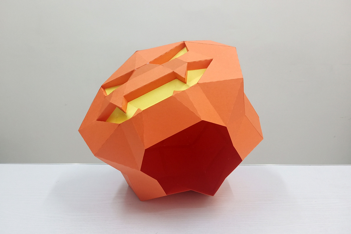 DIY Halloween Pumpkin- 3d papercraft, a Templates & Theme by PAPER amaze