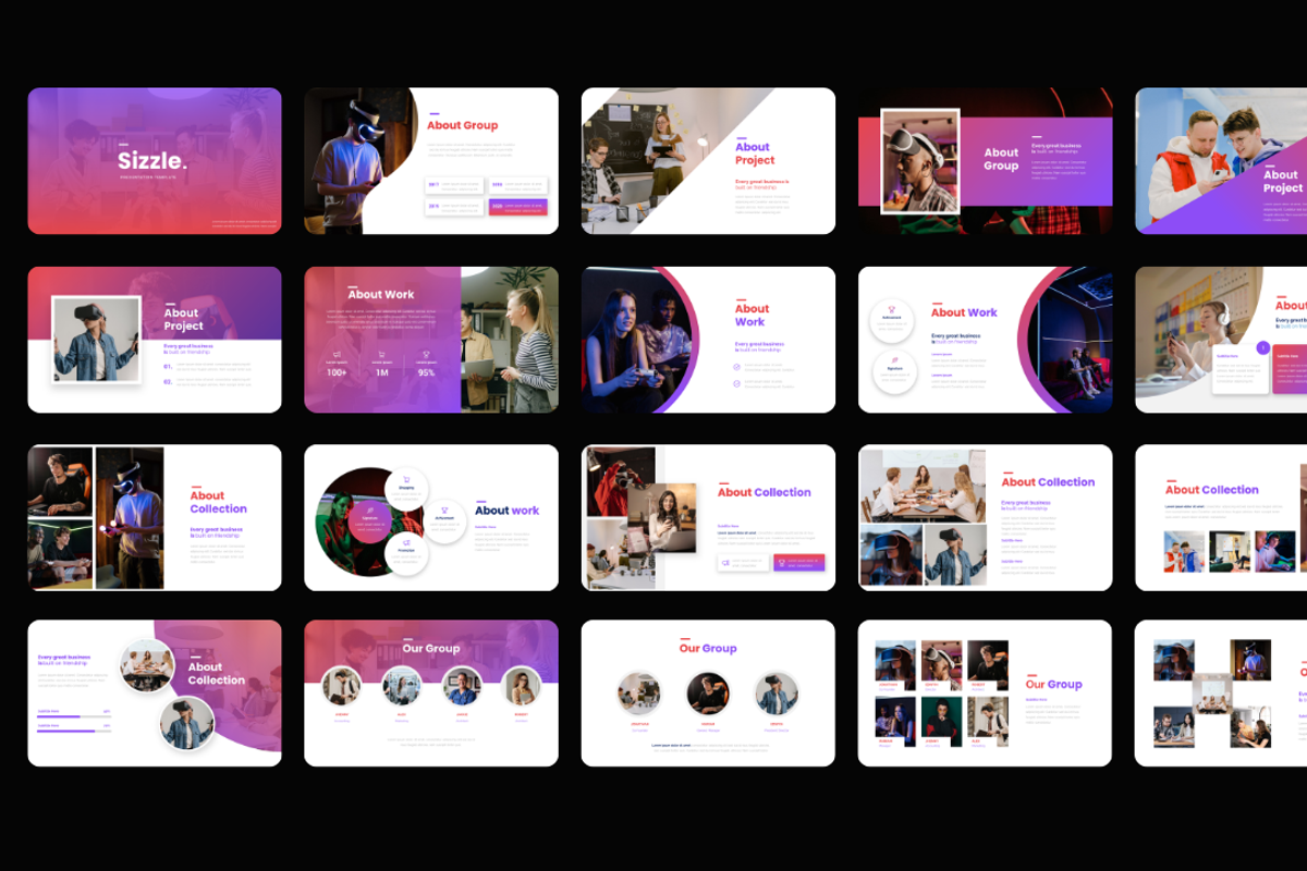 Sizzle - Pitch Deck Presentation, a Presentation Template by Hammad Arif