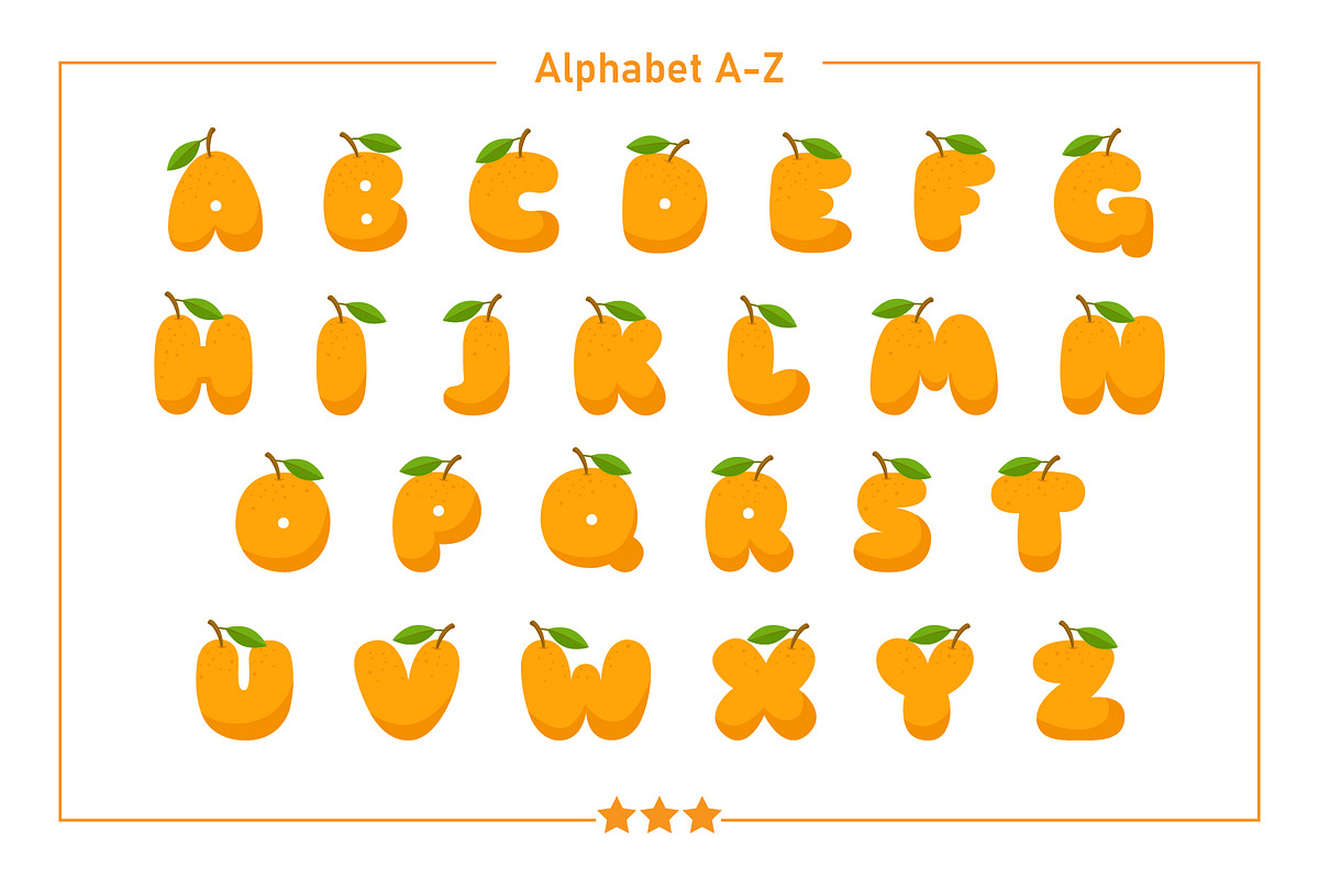 Orange Color font, a Font by Fox7 By Rattana