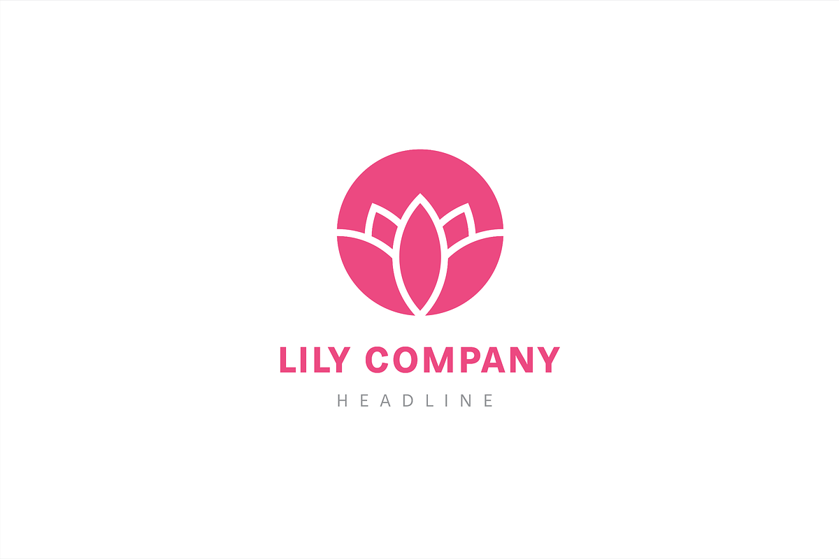 Lily logo template., a Branding & Logo Template by Anton Akhmatov