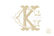 GK Monogram KG Monogram, an Illustration by Shuler Studio