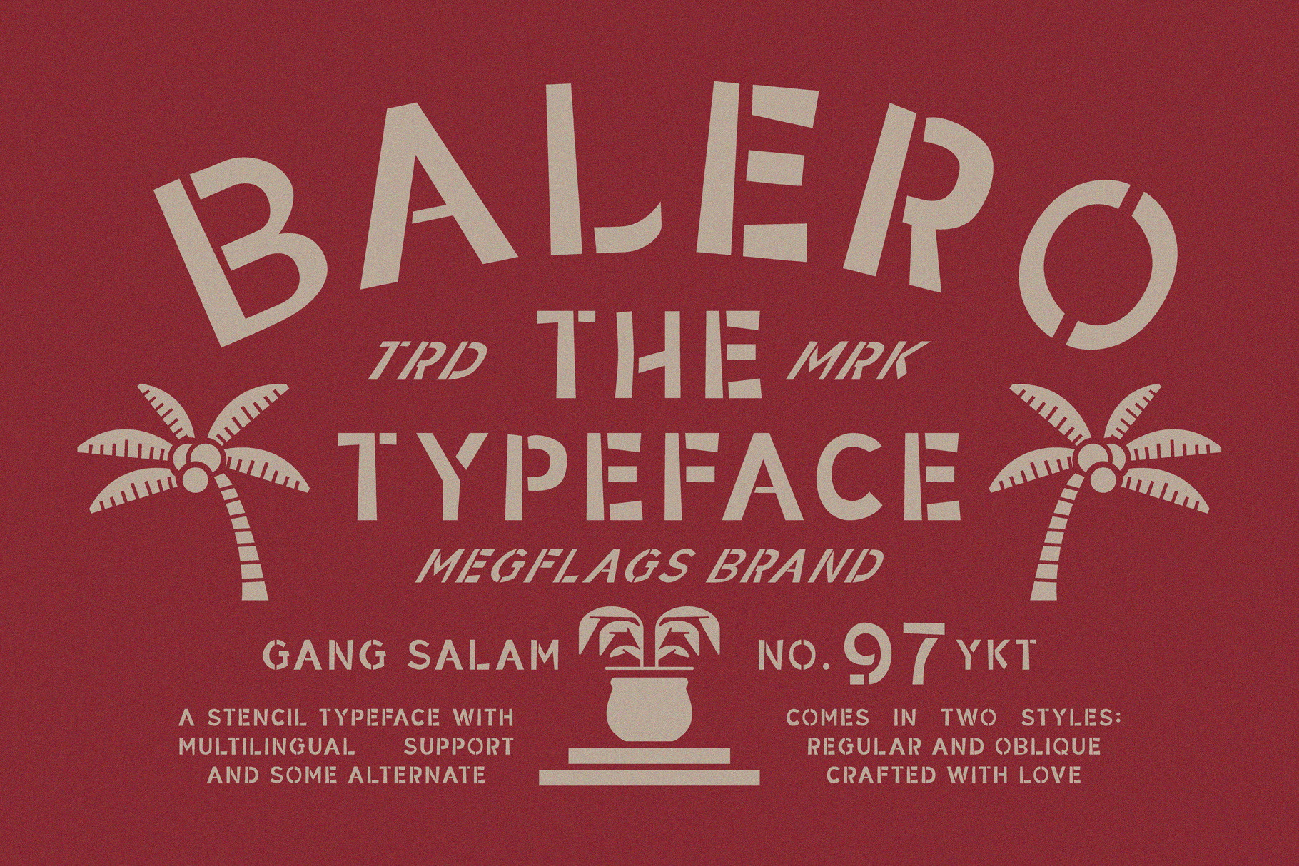 Balero, a Font by Megflags