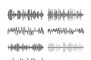 Sound wave forms vector illustration, a Technology Illustration by ...