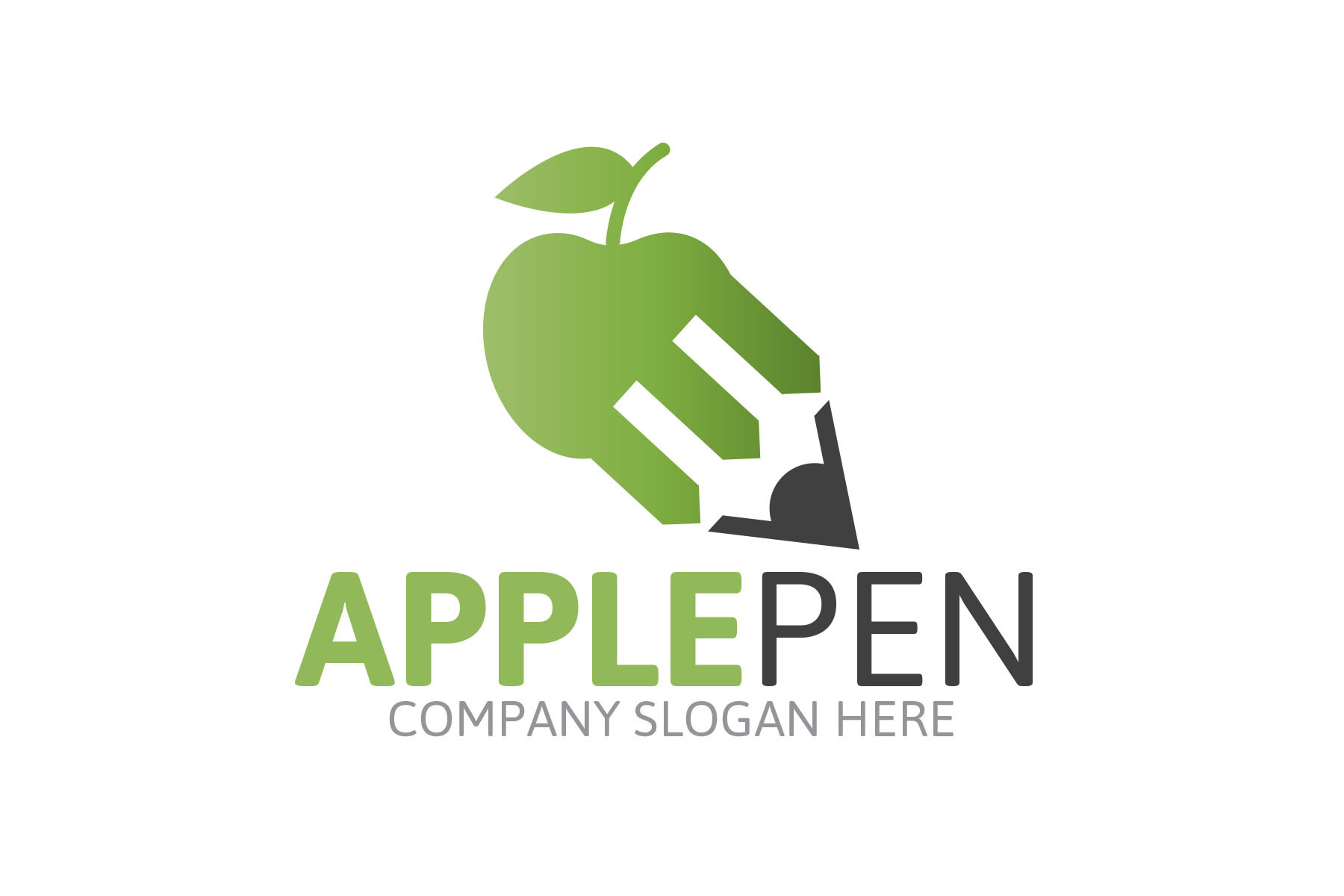 Apple Pen Logo, a Branding & Logo Template by Josuf Media | Creative Market