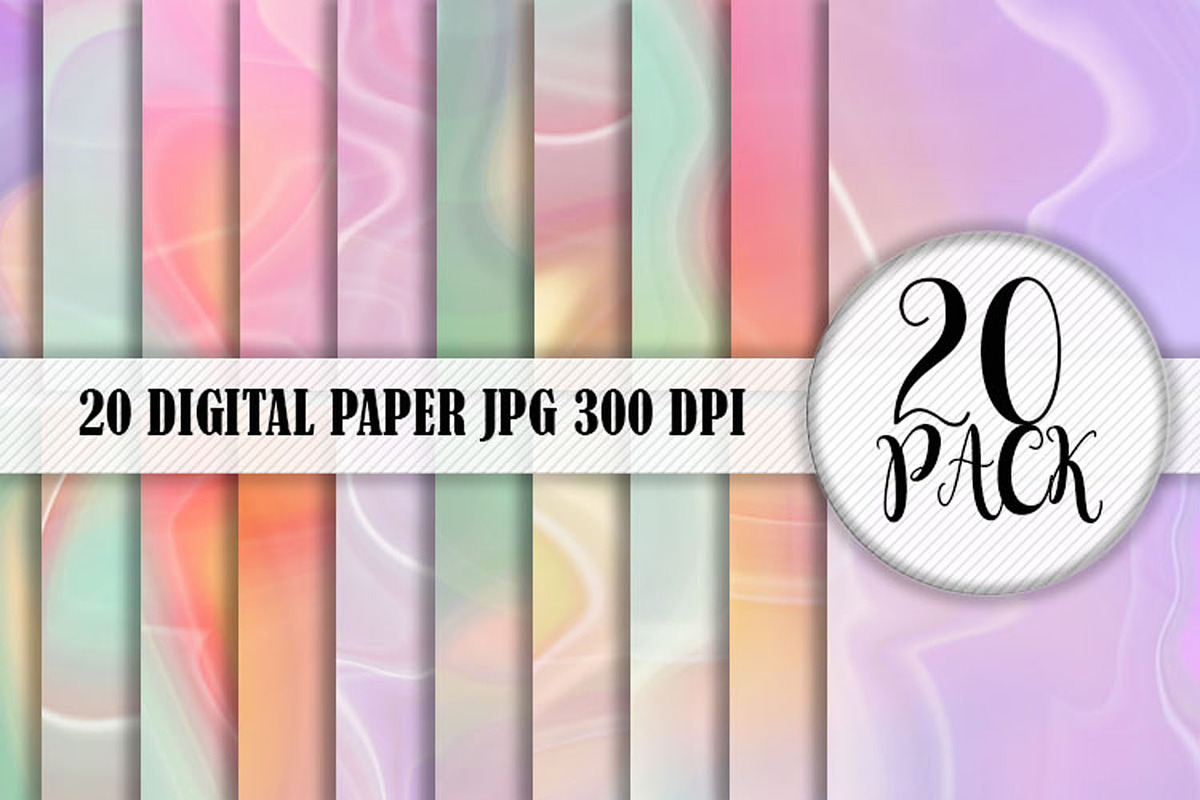 Digital paper soft color marble wave, a Texture Graphic by Artnoy ...