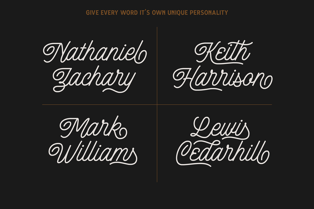 The Boutique Cursive - Monoline, a Script Font by Hustle Supply Co.