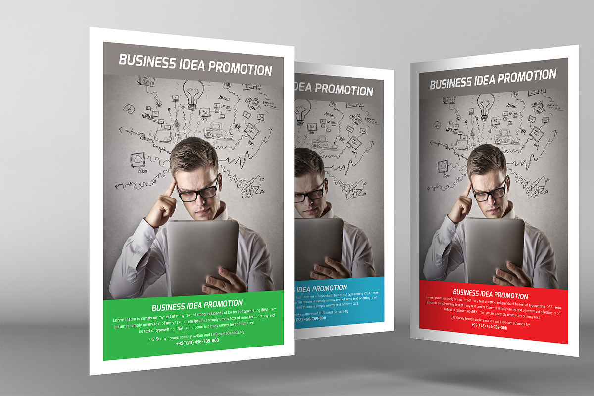 Business Promotion Flyer, a Flyer Template by graphicforest