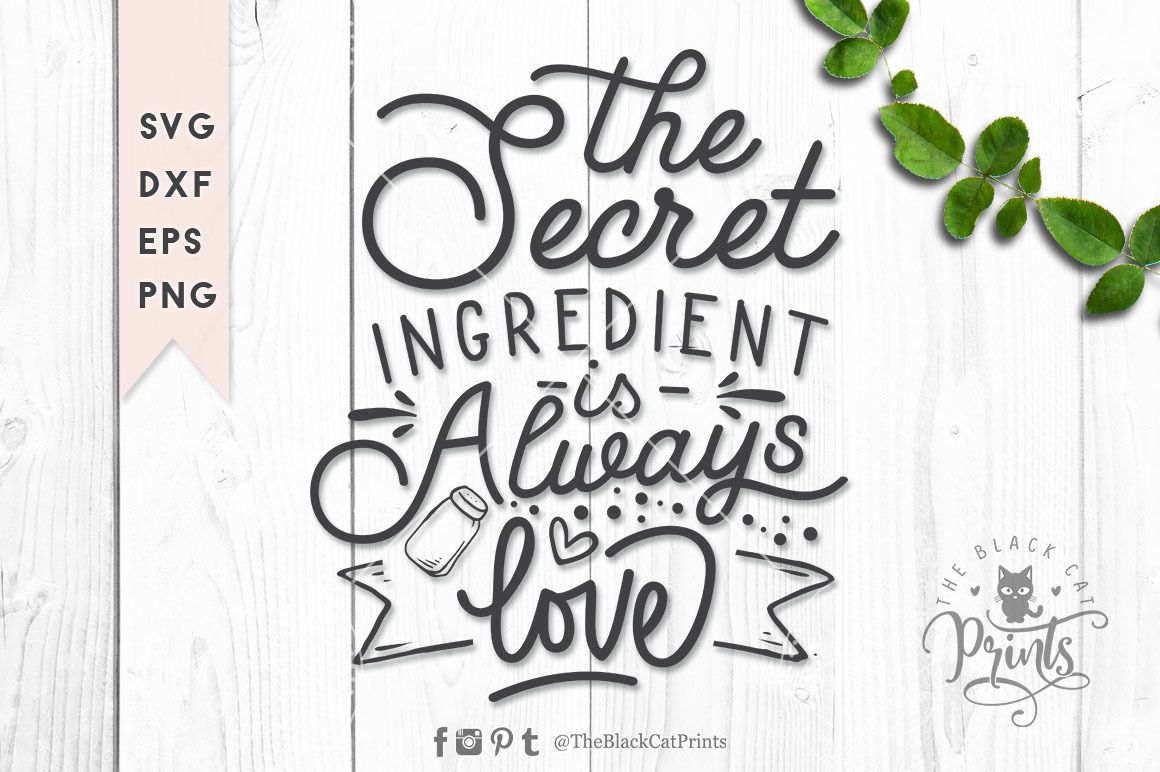 The secret ingredient SVG DXF EPS 2 | Illustrations ~ Creative Market