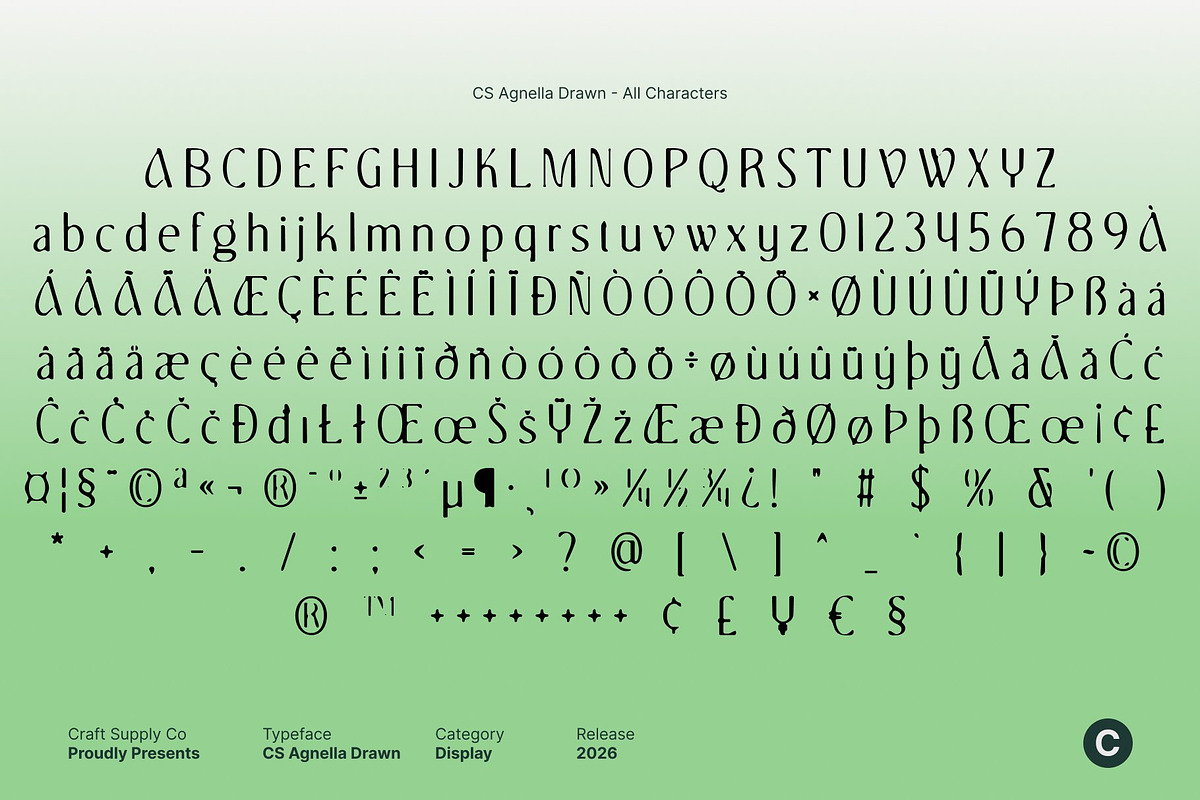 CS Agnella Drawn – Serif Font