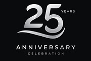 25th Anniversary Celebration Logo, a Branding & Logo Template by ...