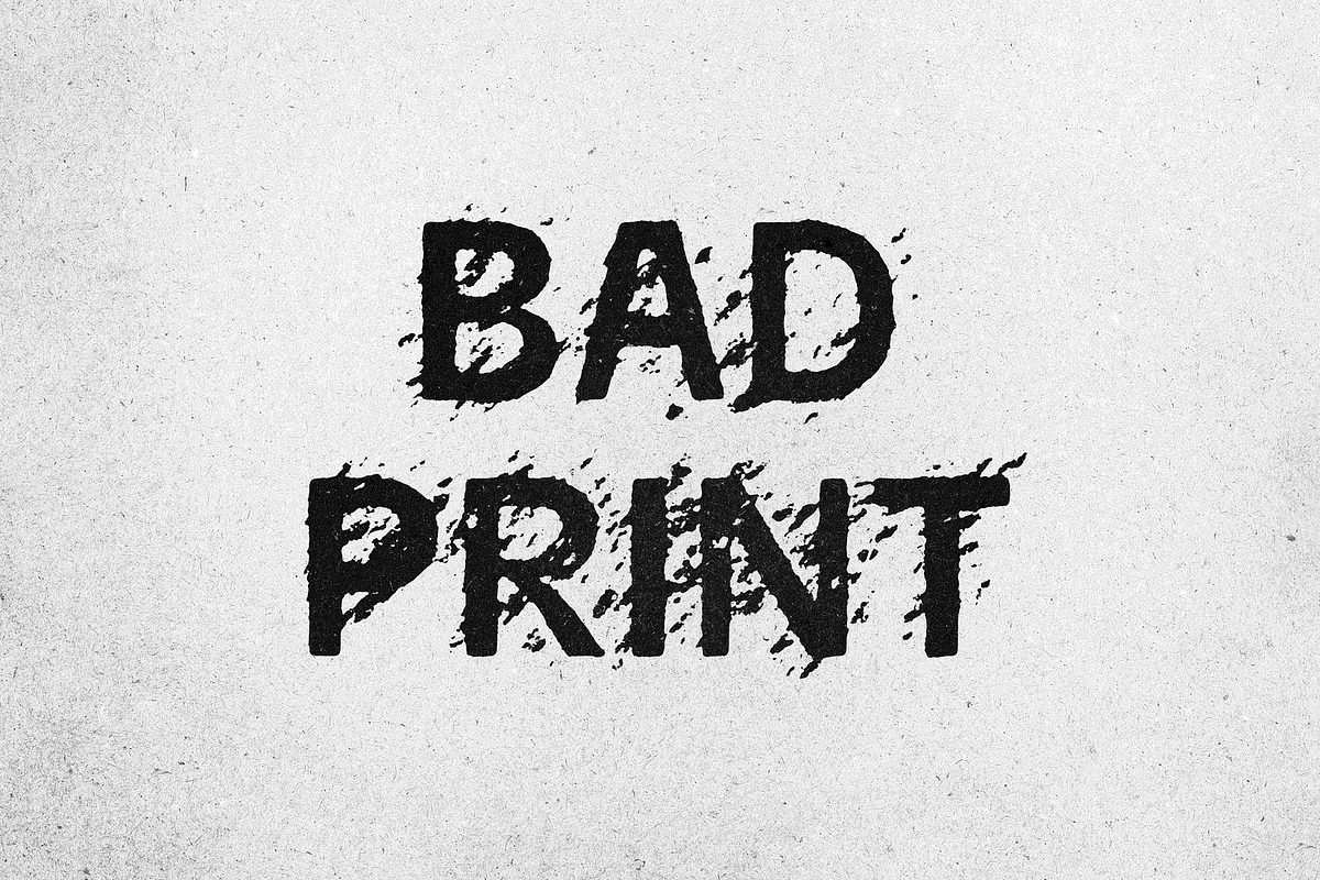 Messy Print Text Effect, a Layer Style Add-On by Design Squad