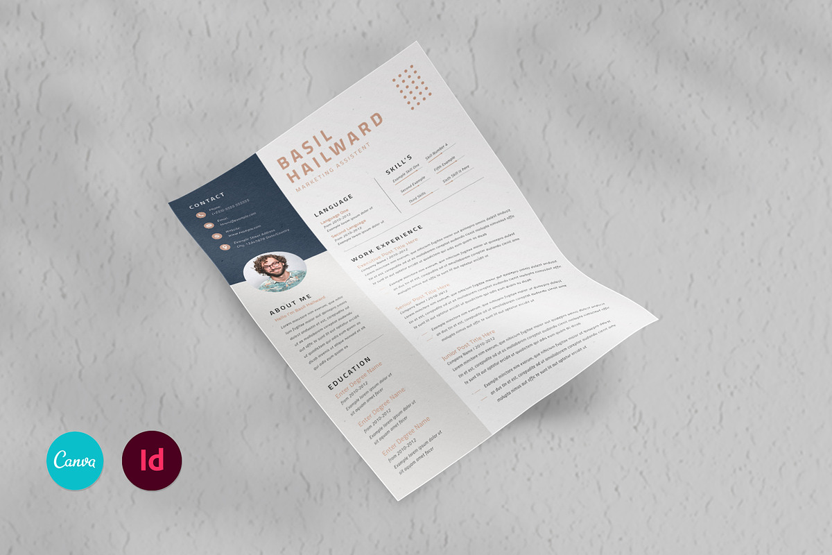 Canva Resume/CV, a Resume Template by UpSolution
