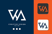 Alphabet Letters Icon Logo WA or AW, a Branding & Logo Template by ...