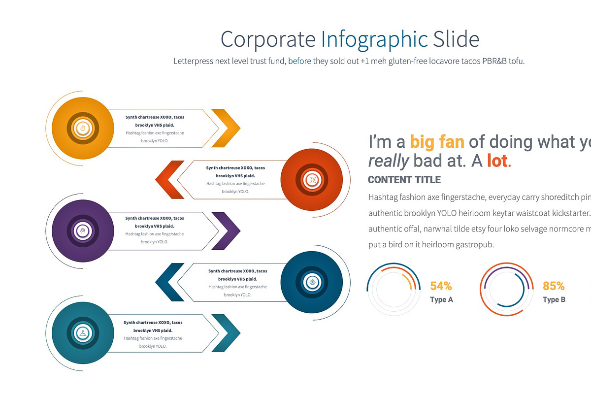 Corporate PowerPoint Infographics, a Presentation Template by Pulsecolor