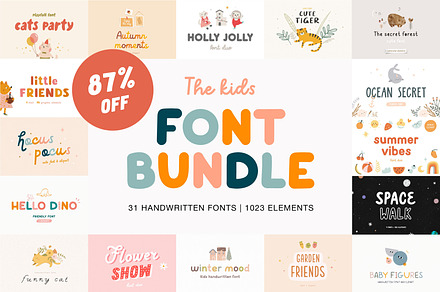 Cute Font BUNDLE, a Script Font by JuliaVolkova