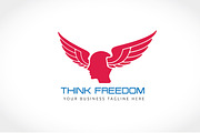 Think Freedom Logo, a Branding & Logo Template by Vectorwins Premium Shop