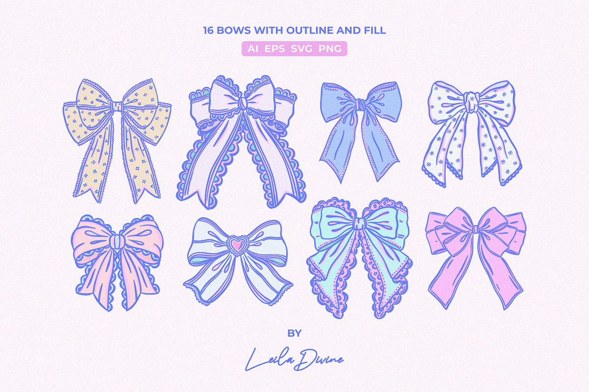 Charming Bows, Patterns & Templates