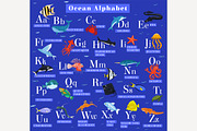 Sea animals alphabet, an Animal Illustration by Anna's Shop