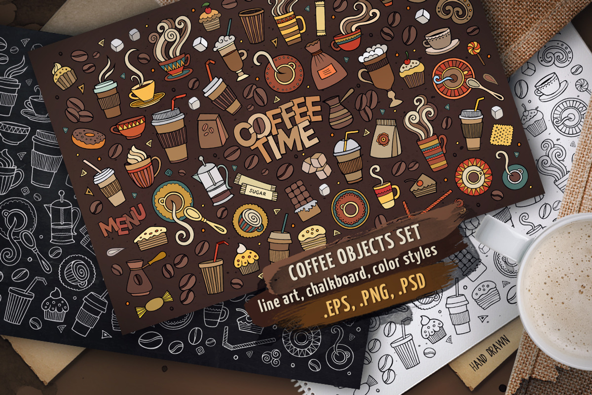 Gigantic Objects Bundle/ Part 1, a Decorative Illustration by BALABOLKA