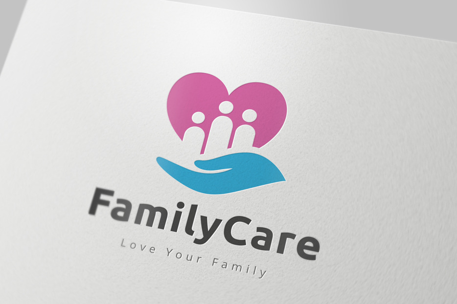Family Care Logo, a Branding & Logo Template by Vectorwins Premium Shop