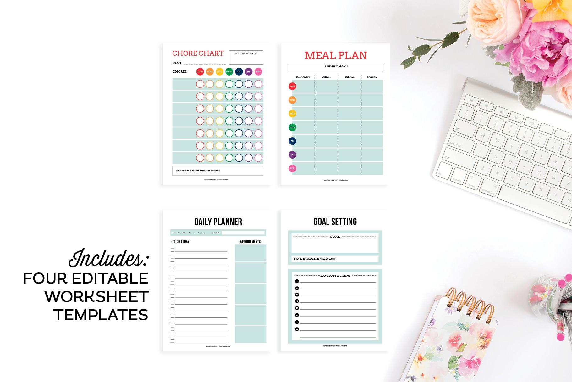 Worksheet Templates for Illustrator
