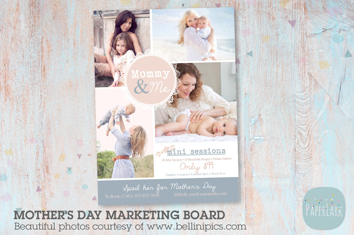 IM012 Mother's Day Marketing Board, a Flyer Template by Paper Lark ...