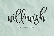 Willowish Modern Calligraphy Font | Creative Market