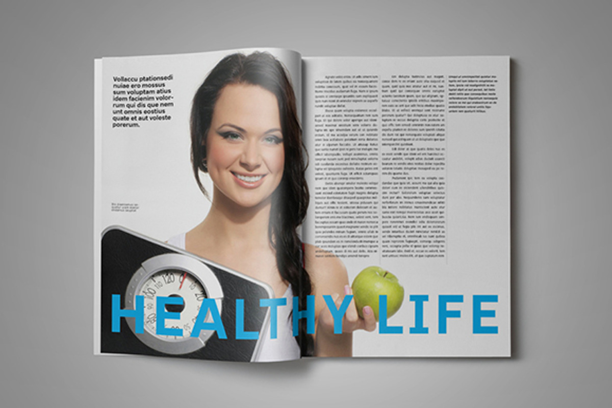 Health Magazine Template, a Magazine Template by Thirtypath Studio