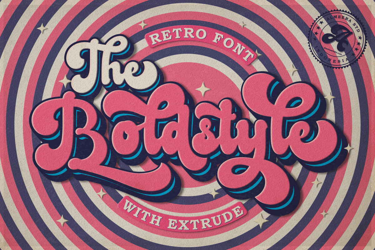 The Boldstyle | Retro Script, a Script Font by Almeera Std