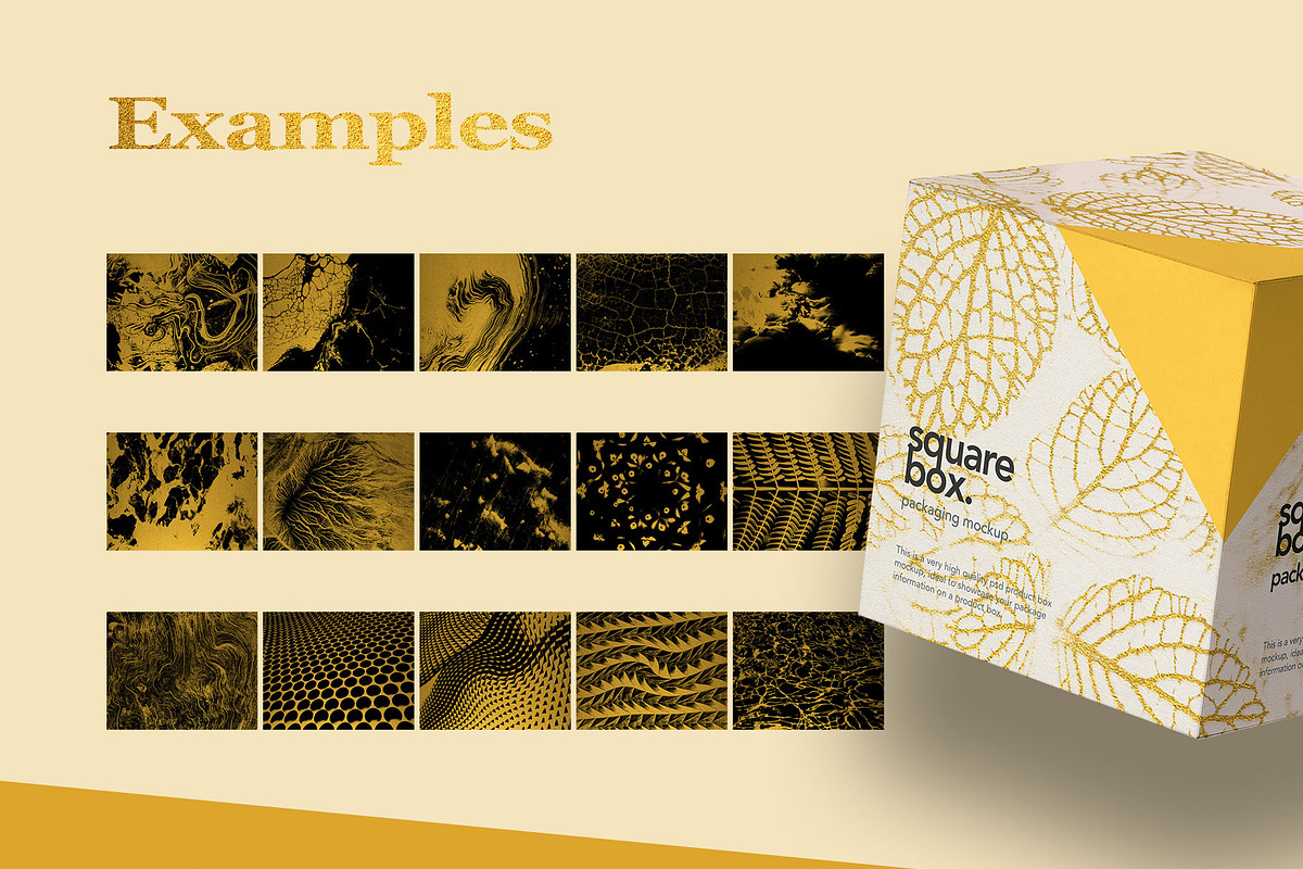 300 gold lithography textures, a Texture Graphic by PrintPixel