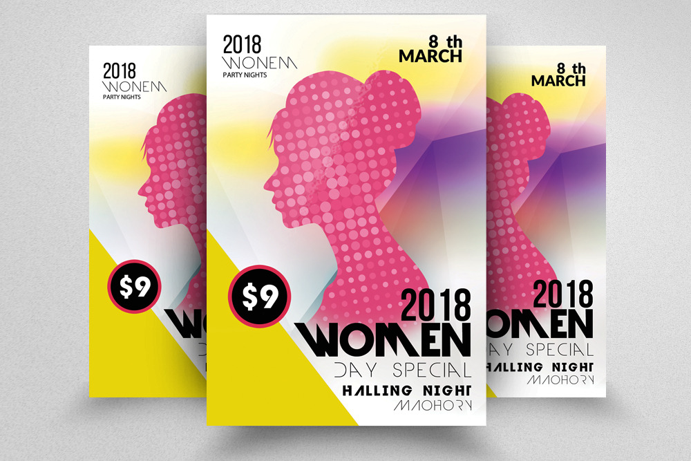 Women's Day Flyer Templates, a Flyer Template by Design Up