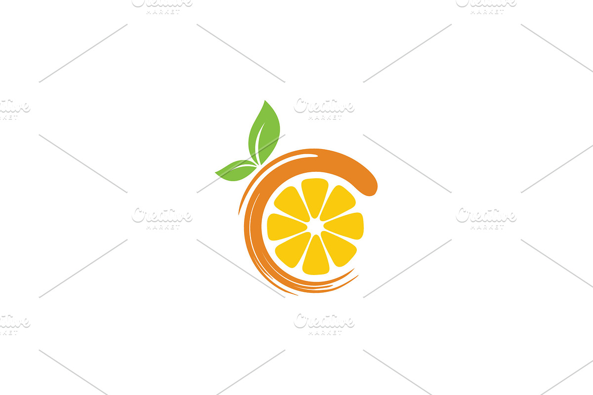 Orange Lemon Lime Citrus Fruit logo, a Branding & Logo Template by Enola99d