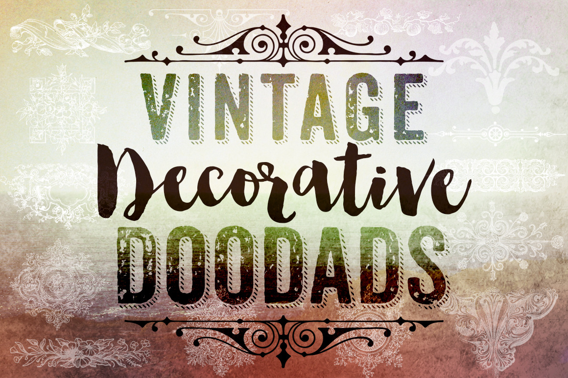 Vintage Decorative Doodads Brushes, a Brush Add-On by Clikchic Designs