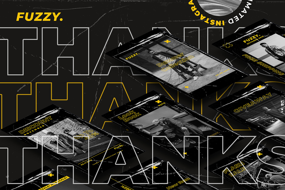 FUZZY - Animated Instagram Template, a Social Media Template by Visuel ...